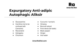 Amen Ra Diet: What The Amen Regimen Is And How It Works | PPTX