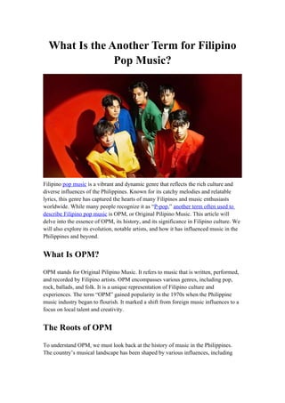 What Is the Another Term for Filipino Pop Music.docx