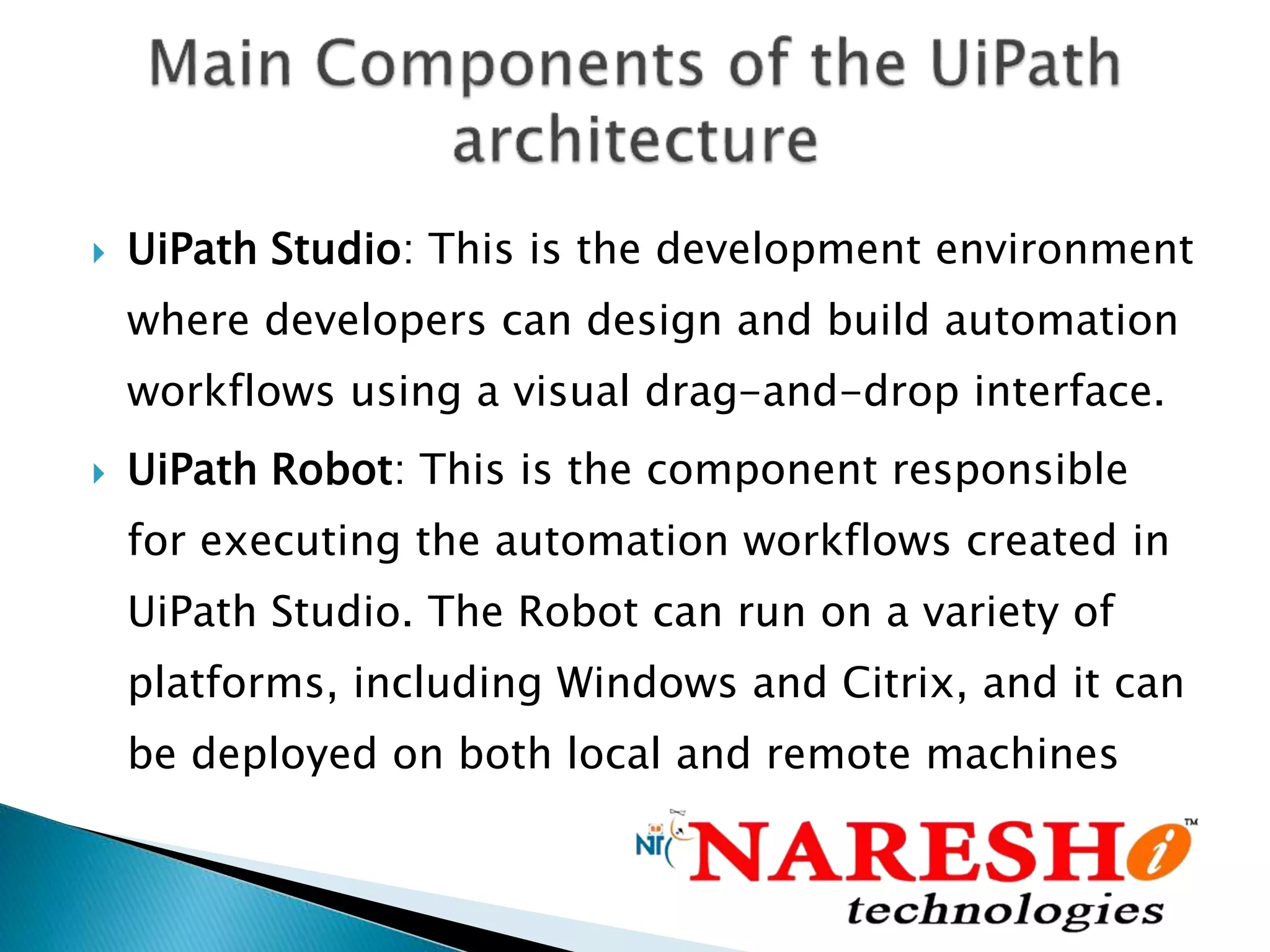 Ui Path Online Training - NareshIT | PPTX