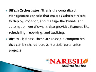 Ui Path Online Training - NareshIT | PPTX
