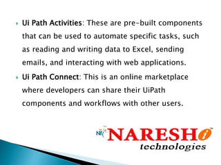 Ui Path Online Training - NareshIT | PPTX