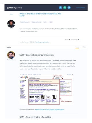 SEO vs SEM | PDF