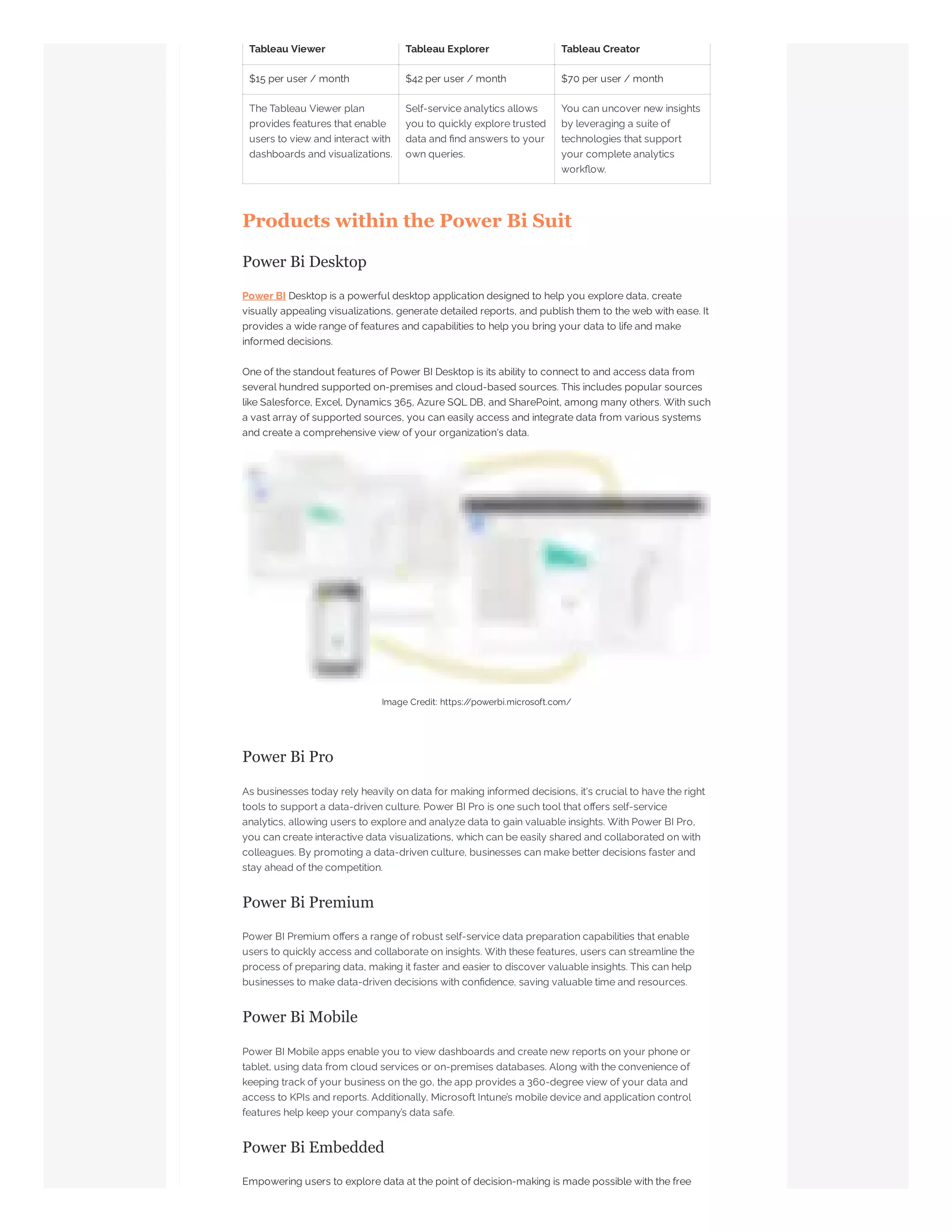What is the Best Data Visualization Tool: Power BI or Tableau? | PDF
