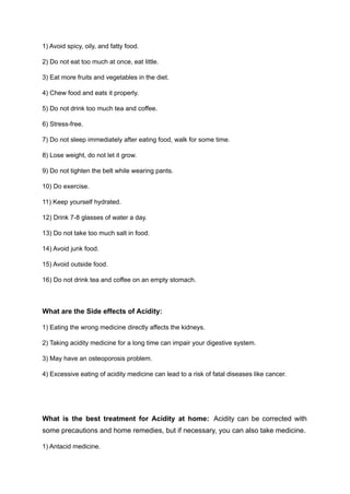 What is the best treatment for Acidity at home.pdf