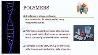 IMPORTANCE OF BIO-POLYMERS AND POLYMERS | PPTX