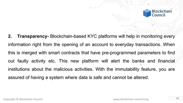 What Is The Blockchain kyc solutions | PPTX | Home Utilities | Personal Finance