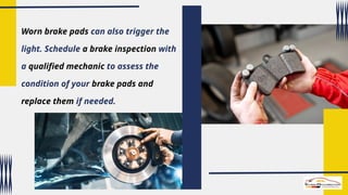 What is the brake system warning on a Mini Cooper | PPTX