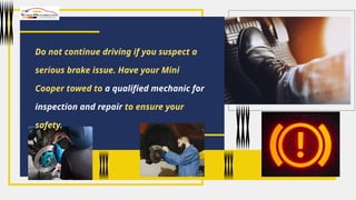 What is the brake system warning on a Mini Cooper | PPTX