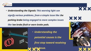What is the brake system warning on a Mini Cooper | PPTX