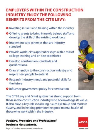 What is the citb levy for construction industry organisations? | PDF