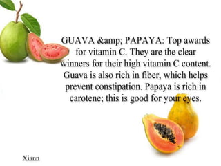 What is the correct way of eating fruits | PPT