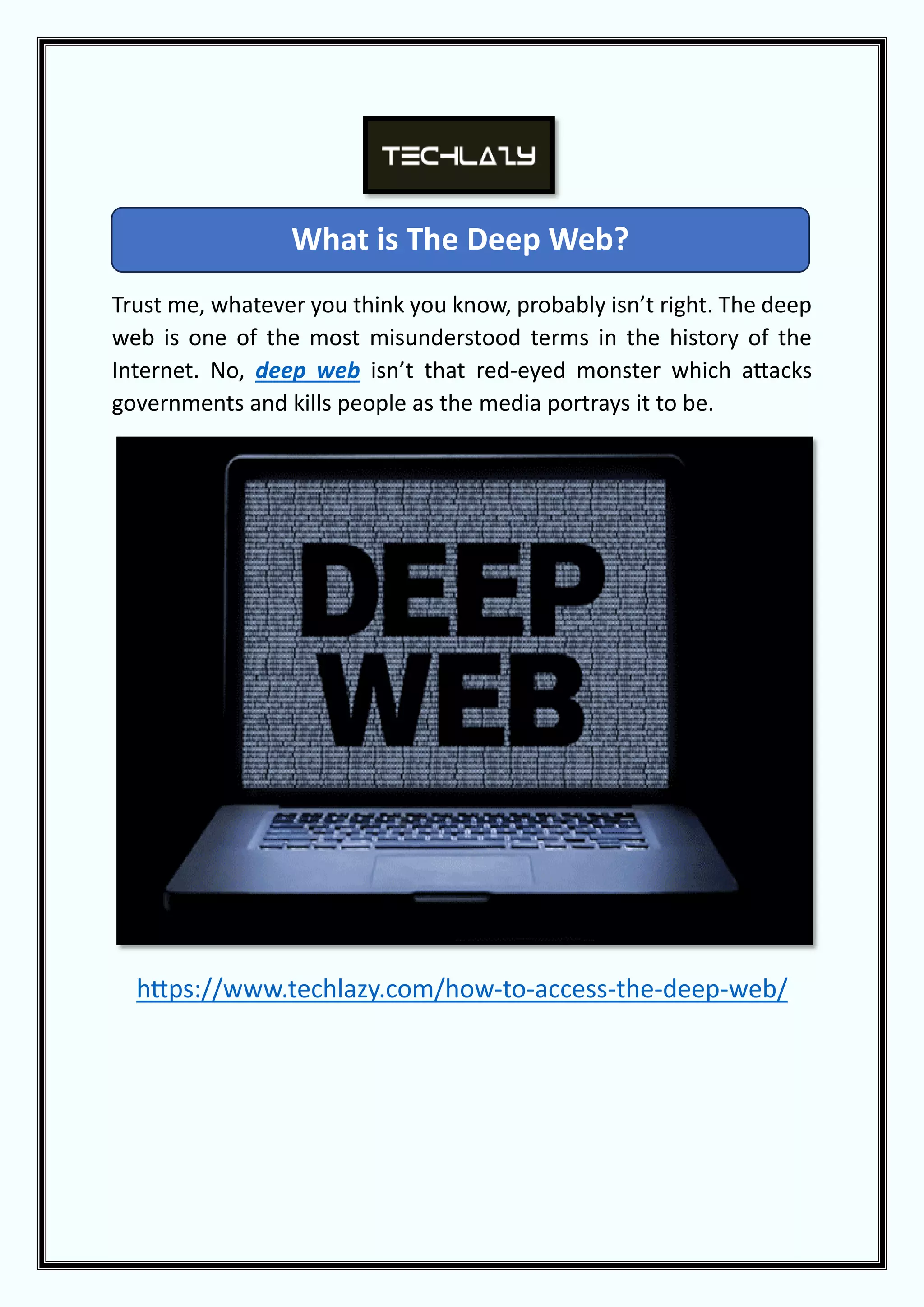 What is The Deep Web | PDF | Genres