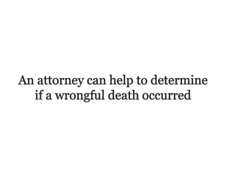 What is the Definition of Wrongful Death? | PPT