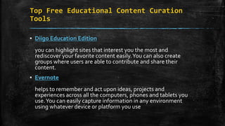 e Learning Content curation | PPT