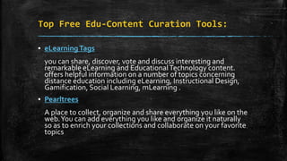 e Learning Content curation | PPT