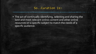 e Learning Content curation | PPT