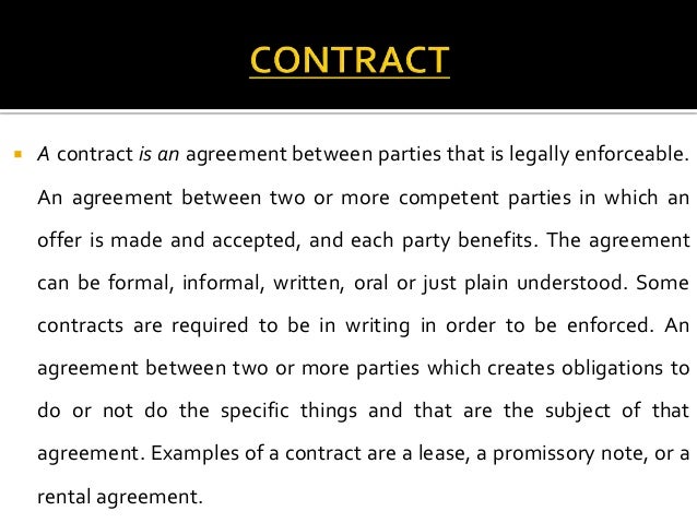 What is the difference between a Contract and an Agreement?
