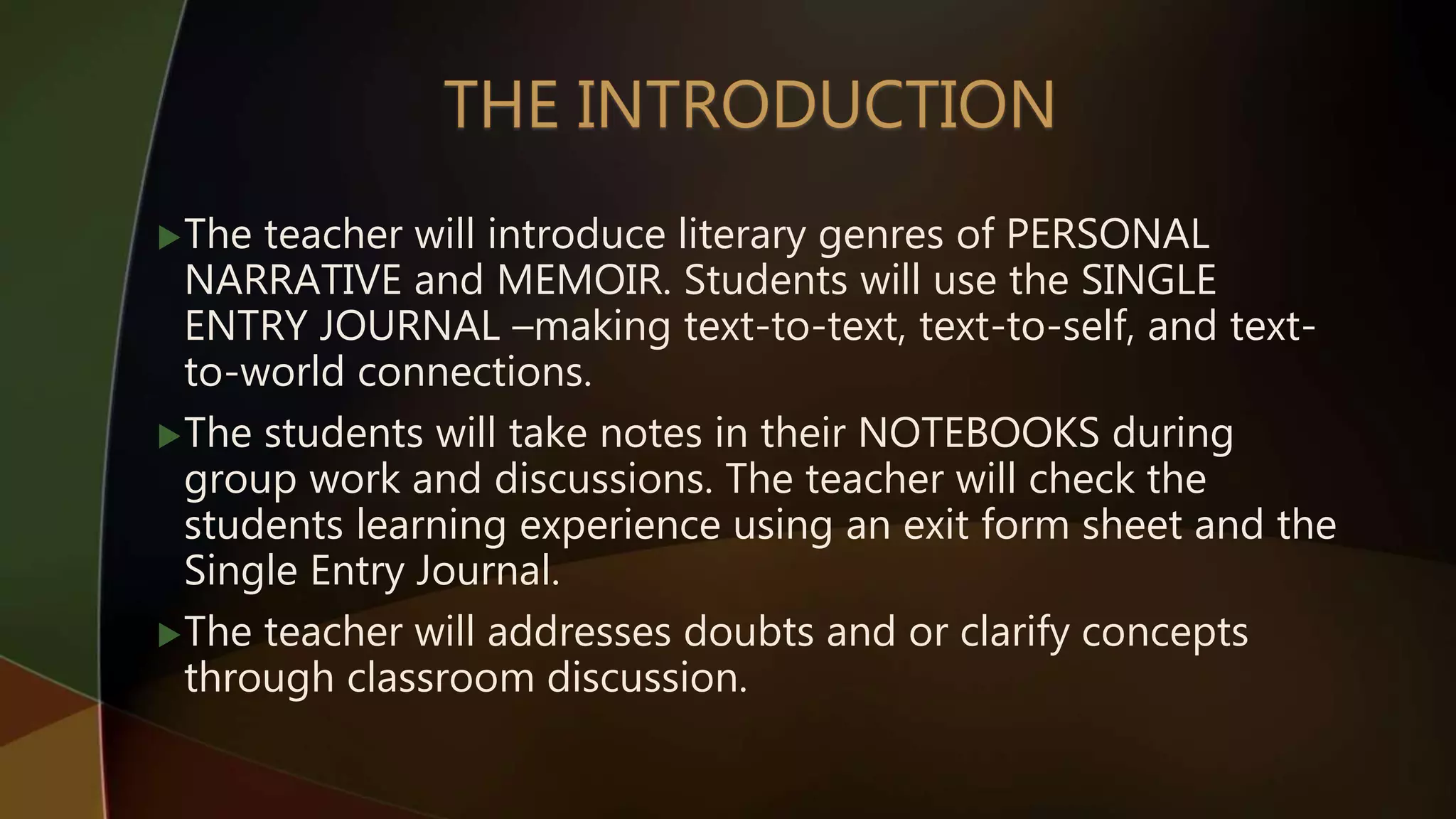 What is the difference between a memoir & personal narrative | PPTX