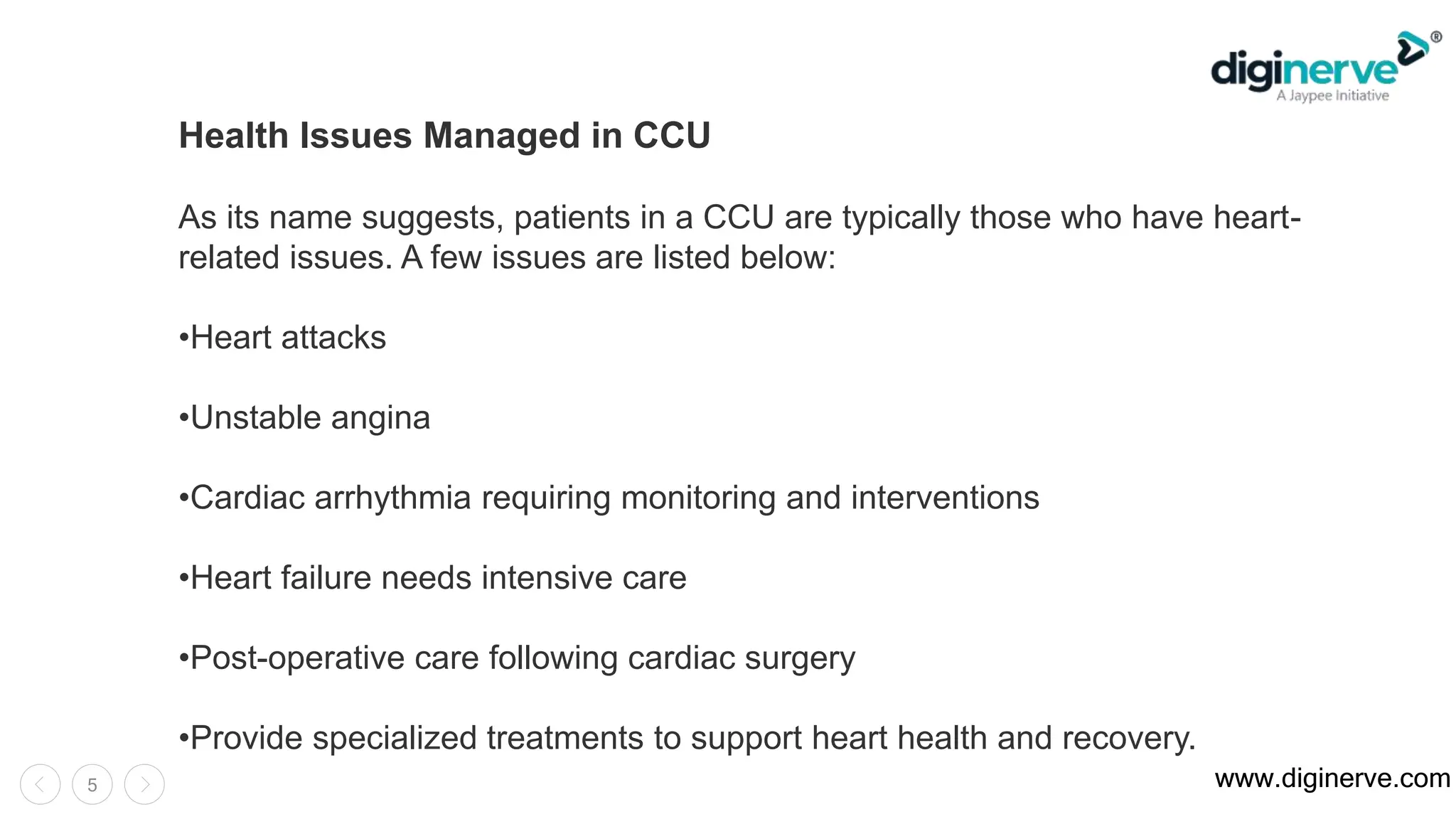 What is the difference between CCU & ICU? | PPT