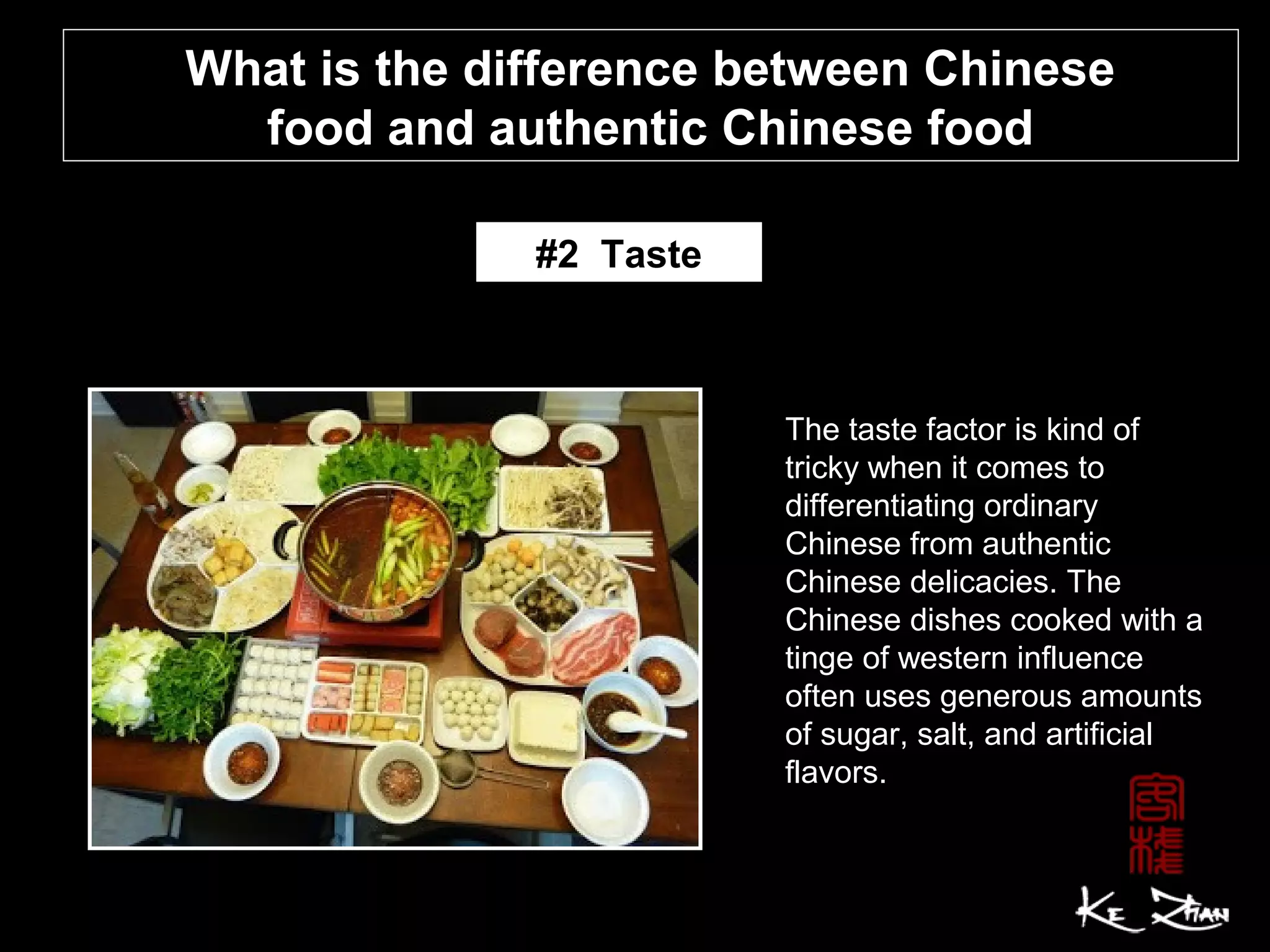 What is the difference between chinese food and authentic chinese food ...