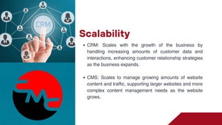 What is the difference between CRM and CMS | PPT