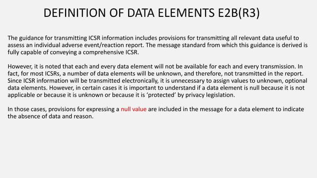 E2B(R2) vs E2B(R3) ICSR ELEMENTS | PPTX
