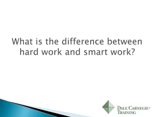 What is the difference between hard work and smart work | PPT