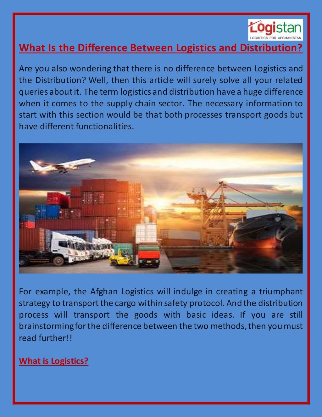 What Is The Difference Between Logistics And Distribution what-is-the-difference-between-logistics-and-distribution