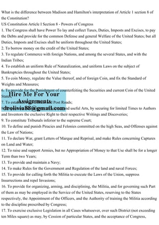 What is the difference between Madison and Hamiltons interpretation.pdf