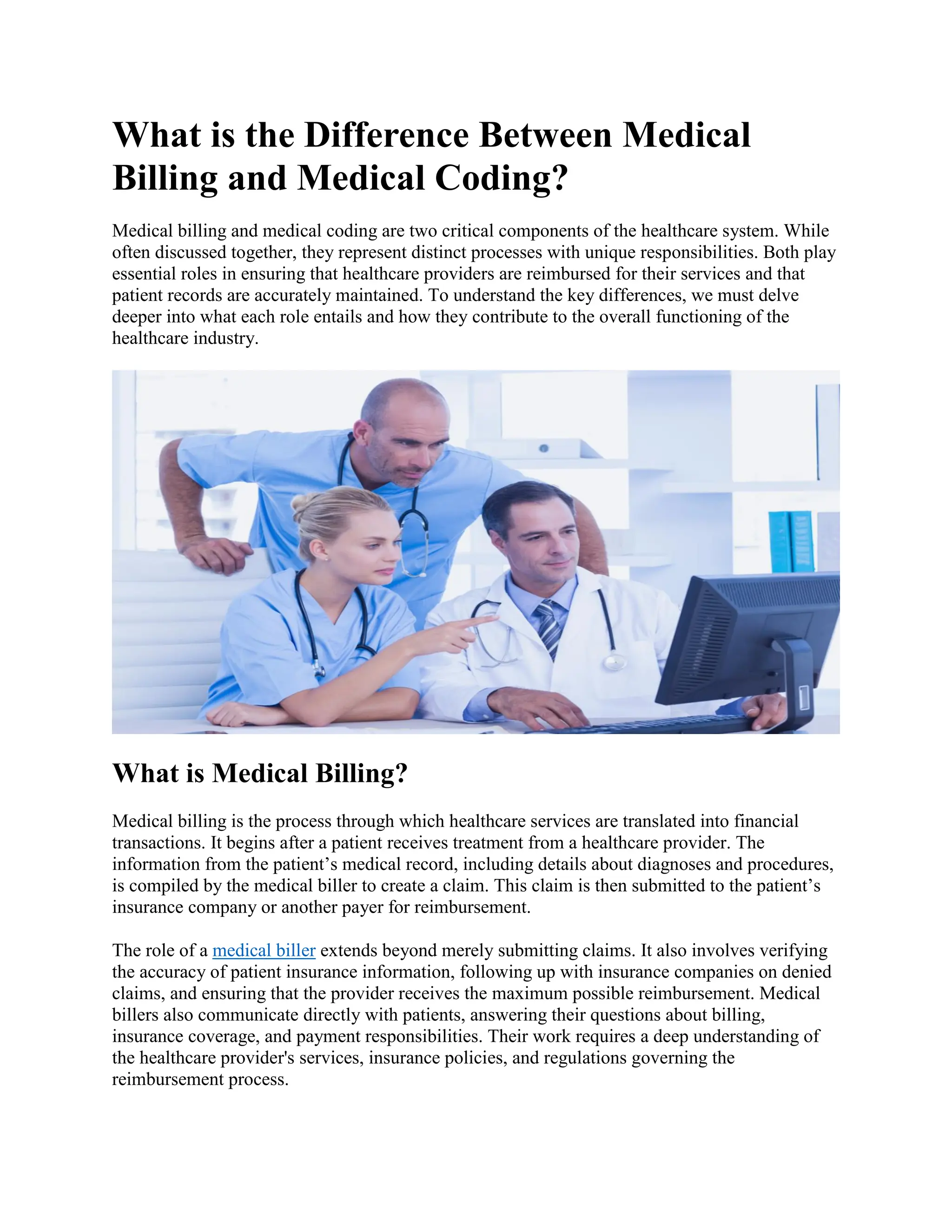 What is the difference between medical billing and medical coding.pdf