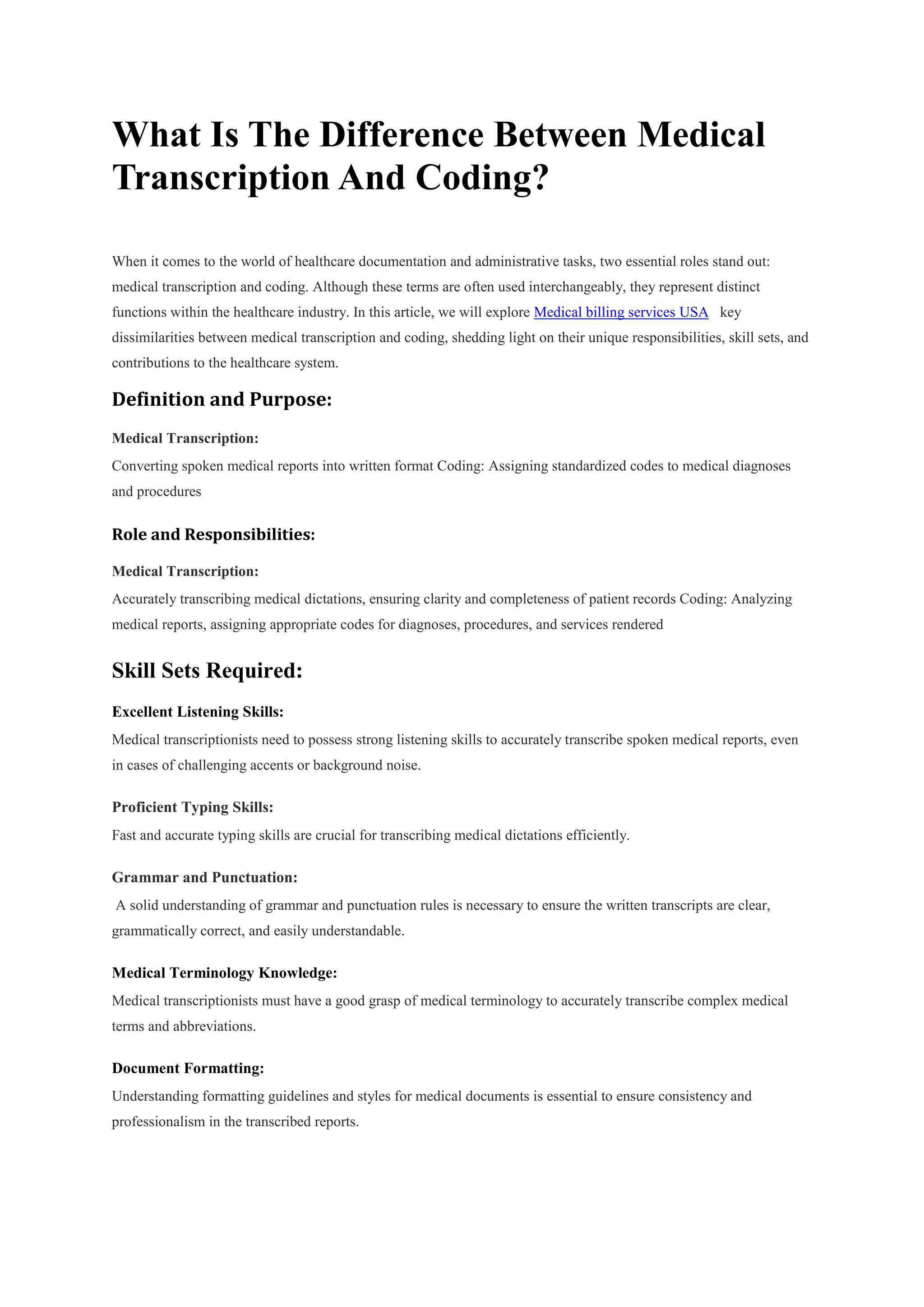 What Is The Difference Between Medical Transcription And Coding.pdf