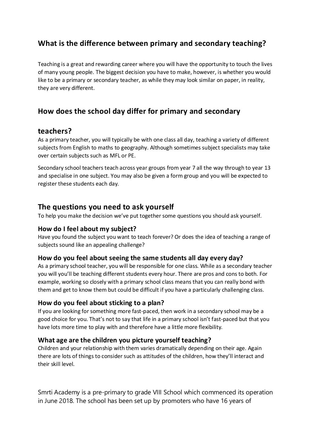 What Is The Difference Between Primary And Secondary Teaching what-is-the-difference-between-primary-and-secondary-teaching