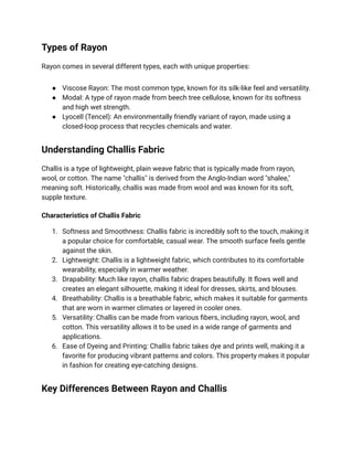 What is the Difference Between Rayon Fabric and Challis Fabric_.pdf