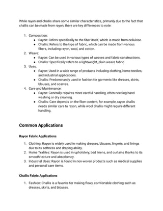 What is the Difference Between Rayon Fabric and Challis Fabric_.pdf
