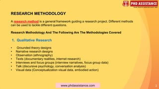 What is the difference between research methodology and research design | PDF