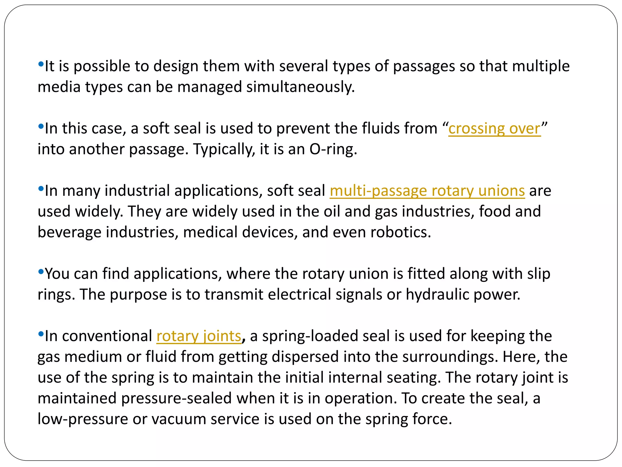 What is the difference between Rotary Joints and Rotary Unions.pptx