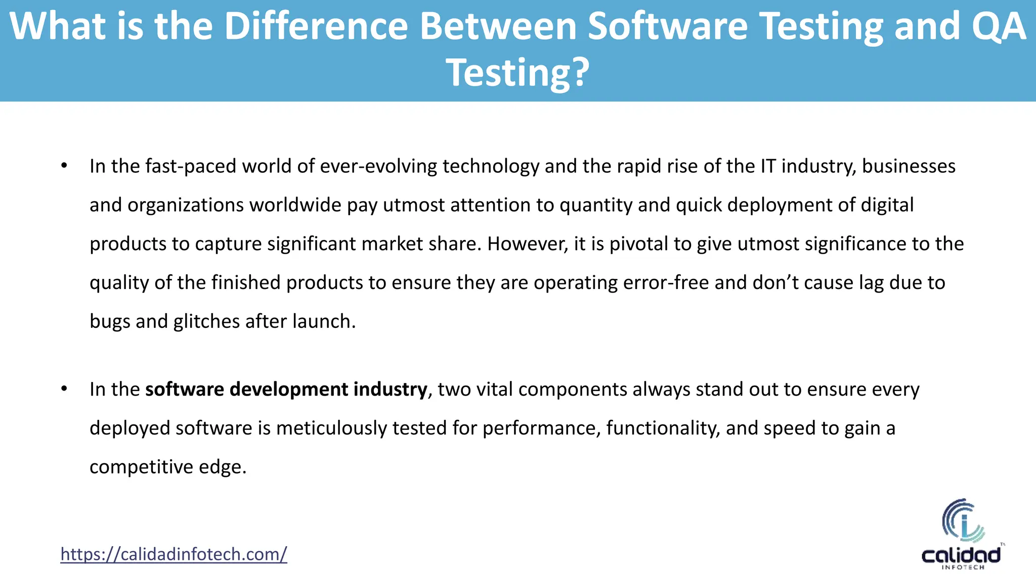 What Is The Difference Between Software Testing And Qa Testingpptx