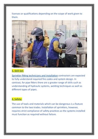 What Is The Difference Between Sprinkler Fitting And Pipe Fitting Jobs ...