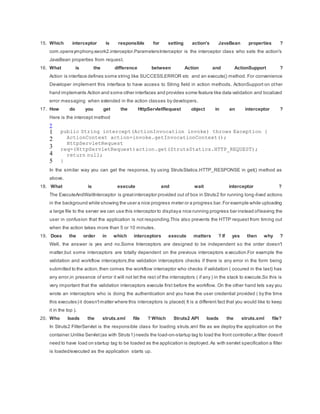 What is the difference between struts 1 vs struts 2 | DOCX