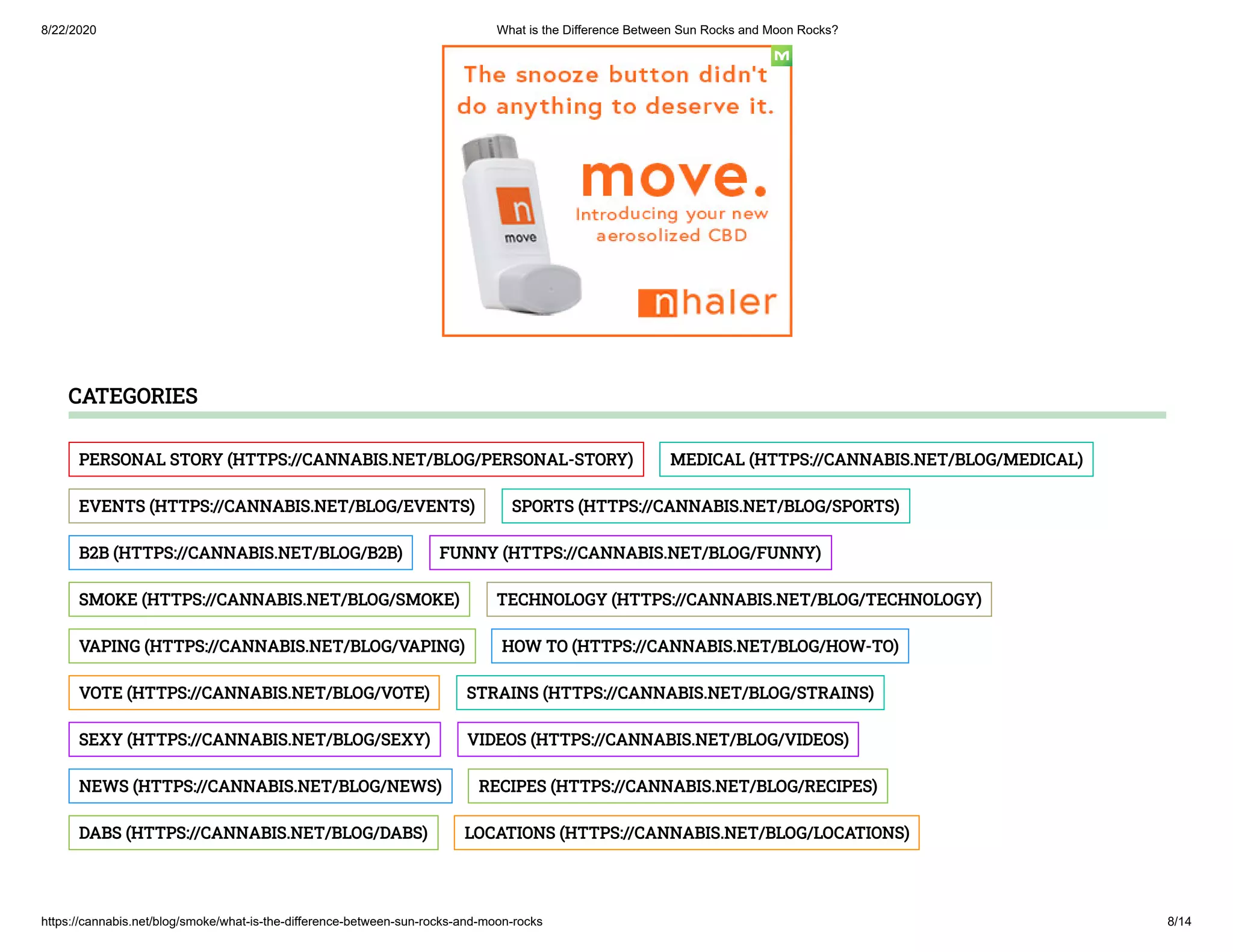 Marijuana Sunrocks or Moonrocks - What is the Difference? | PDF