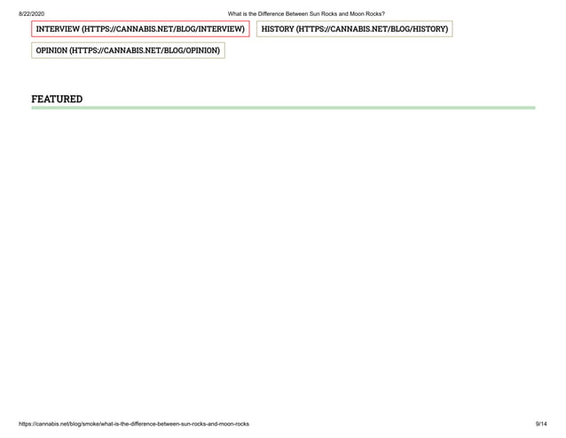Marijuana Sunrocks or Moonrocks - What is the Difference? | PDF