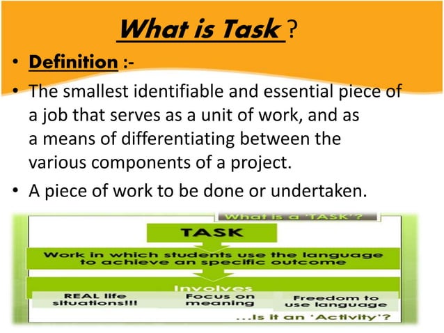 What is the difference between Task And Exercise ? | PPTX | Education