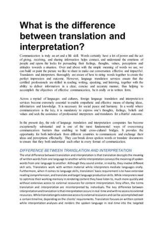 Translation agency in UK | DOCX | Web Development | Internet