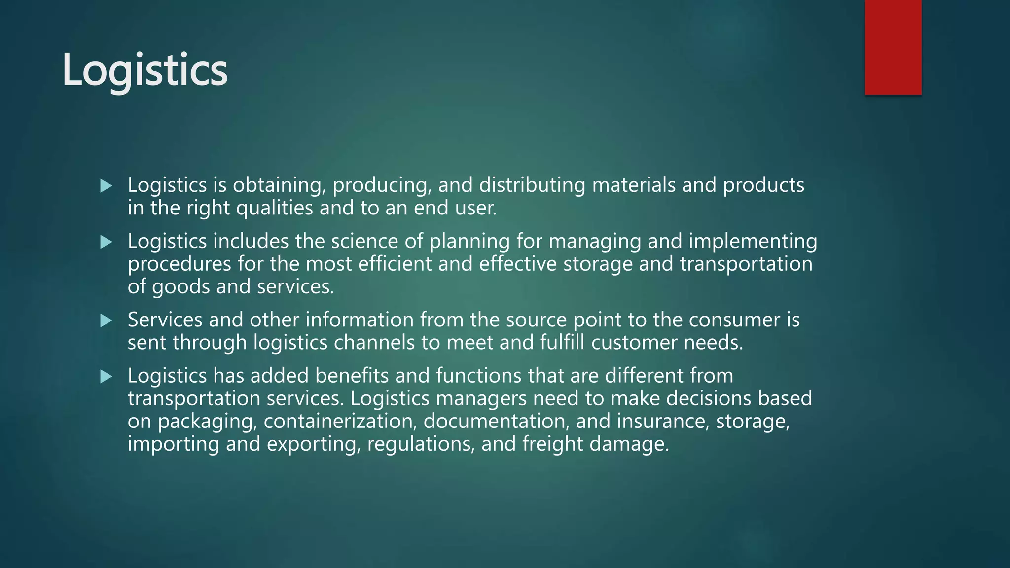 WHAT IS THE DIFFERENCE BETWEEN TRANSPORTATION AND LOGISTICS.pptx