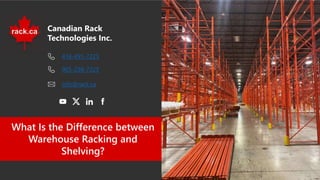 What Is the Difference between Warehouse Racking and Shelving.pptx