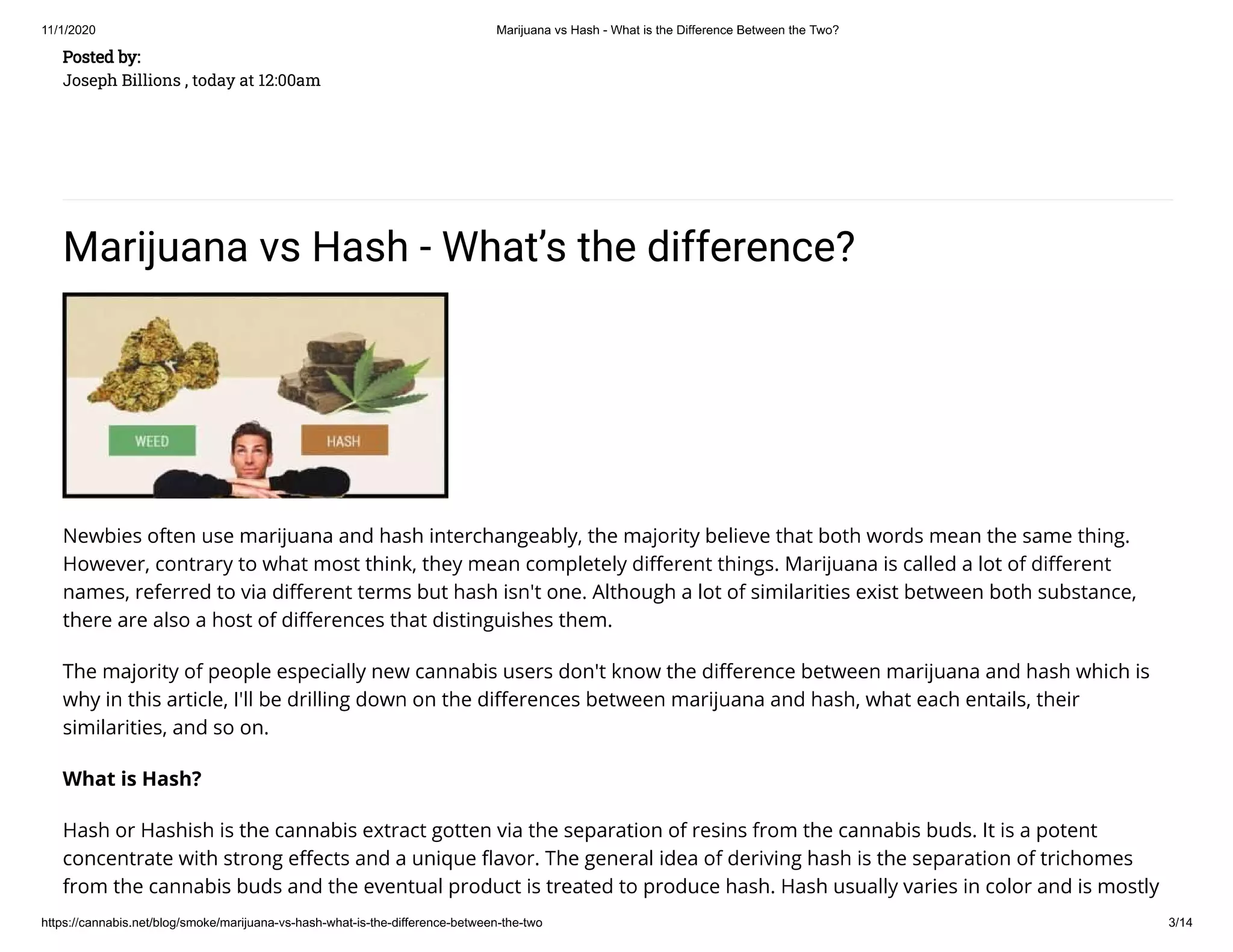 What is the Difference Between Hashish and Marijuana? | PPT