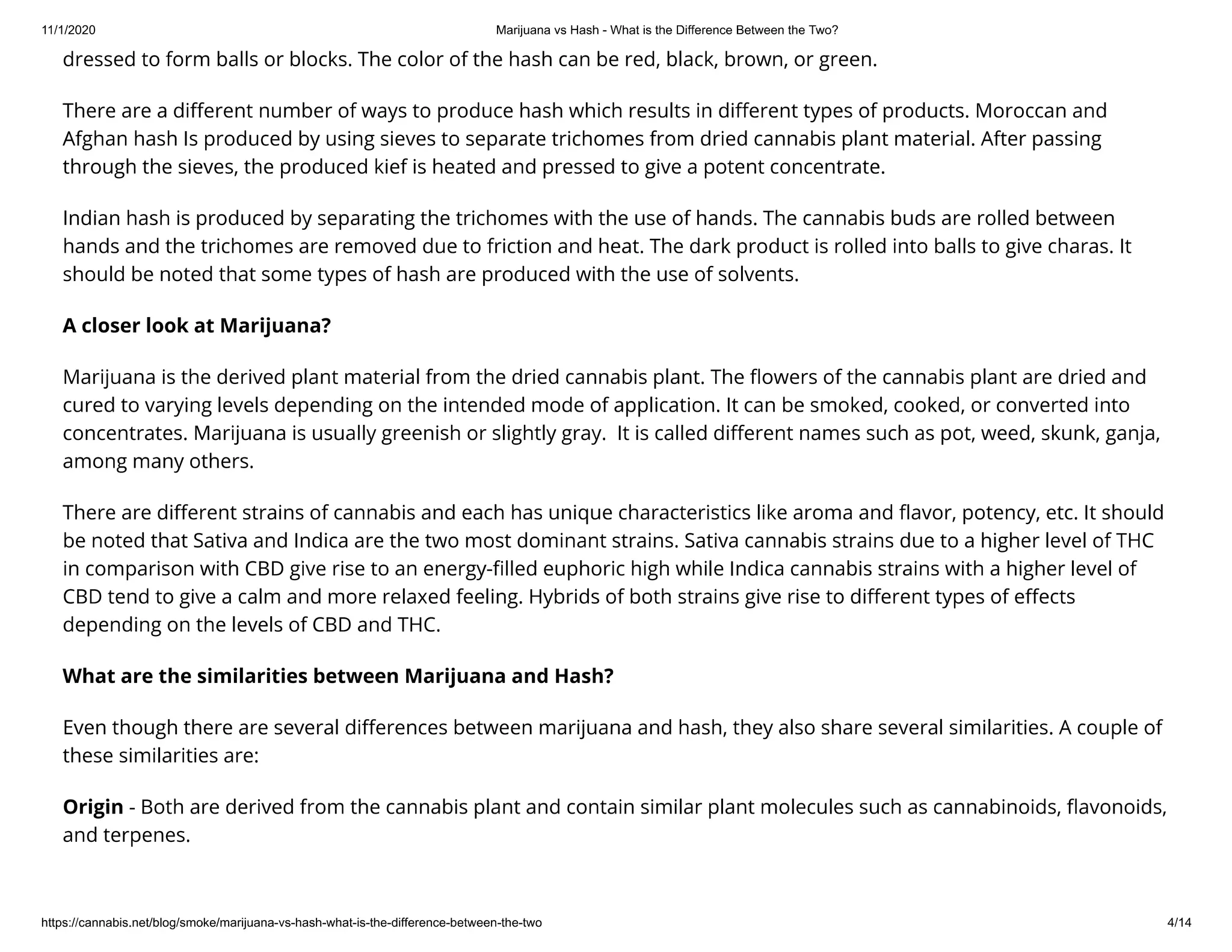 What is the Difference Between Hashish and Marijuana? | PPT
