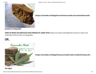 What is the Difference Between Hashish and Marijuana? | PPT