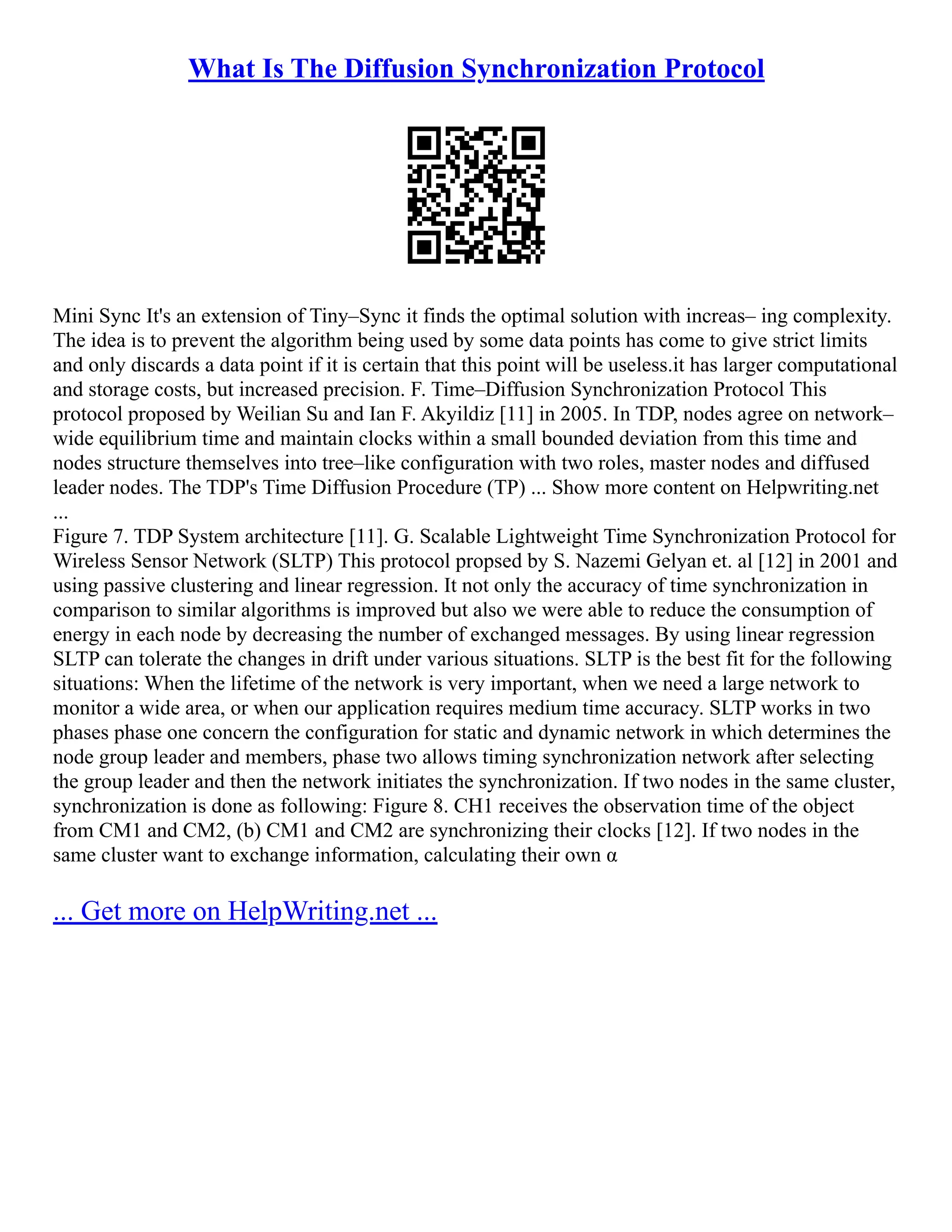 What Is The Diffusion Synchronization Protocol | PDF