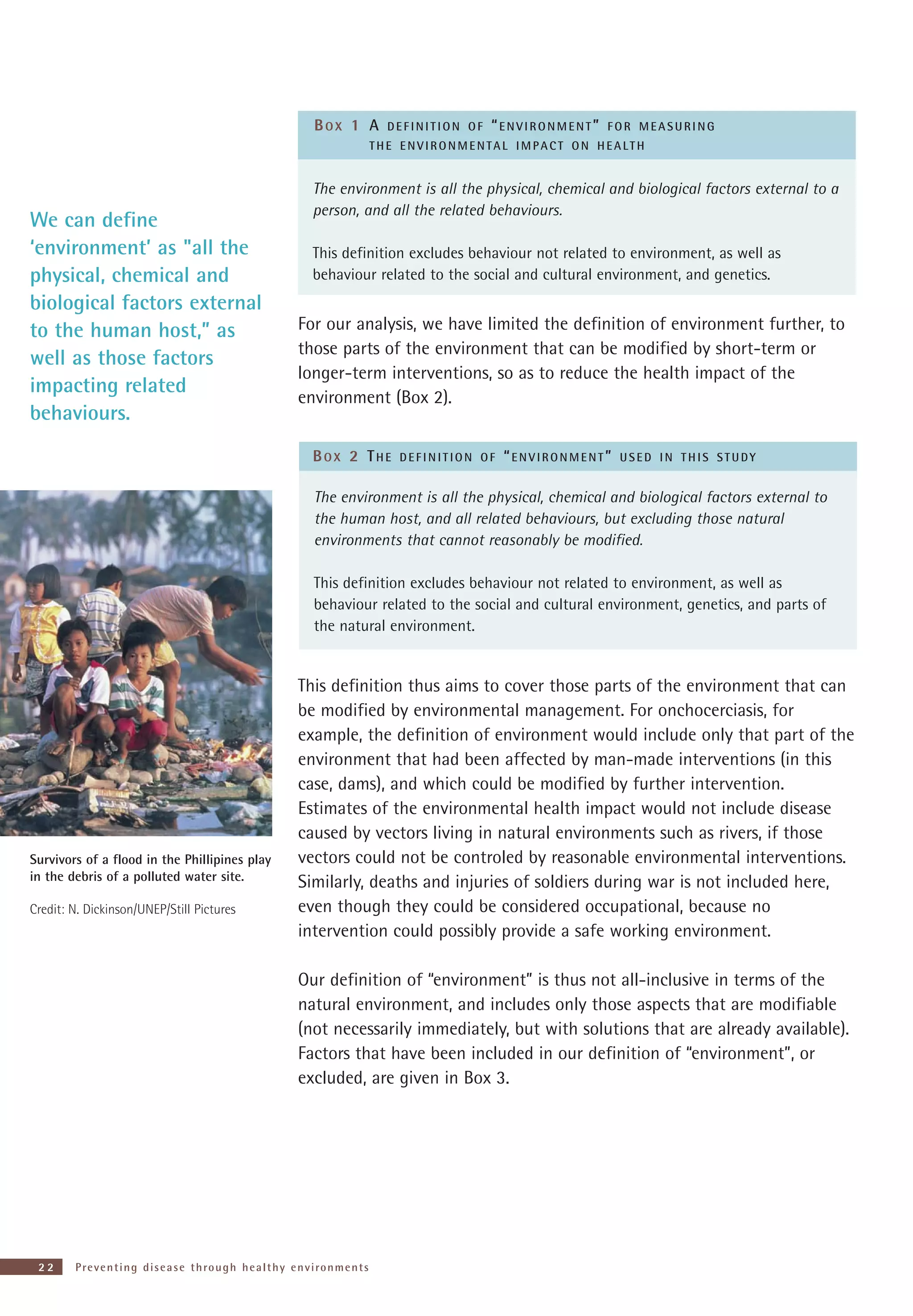 What is the environment in the context of health | PDF